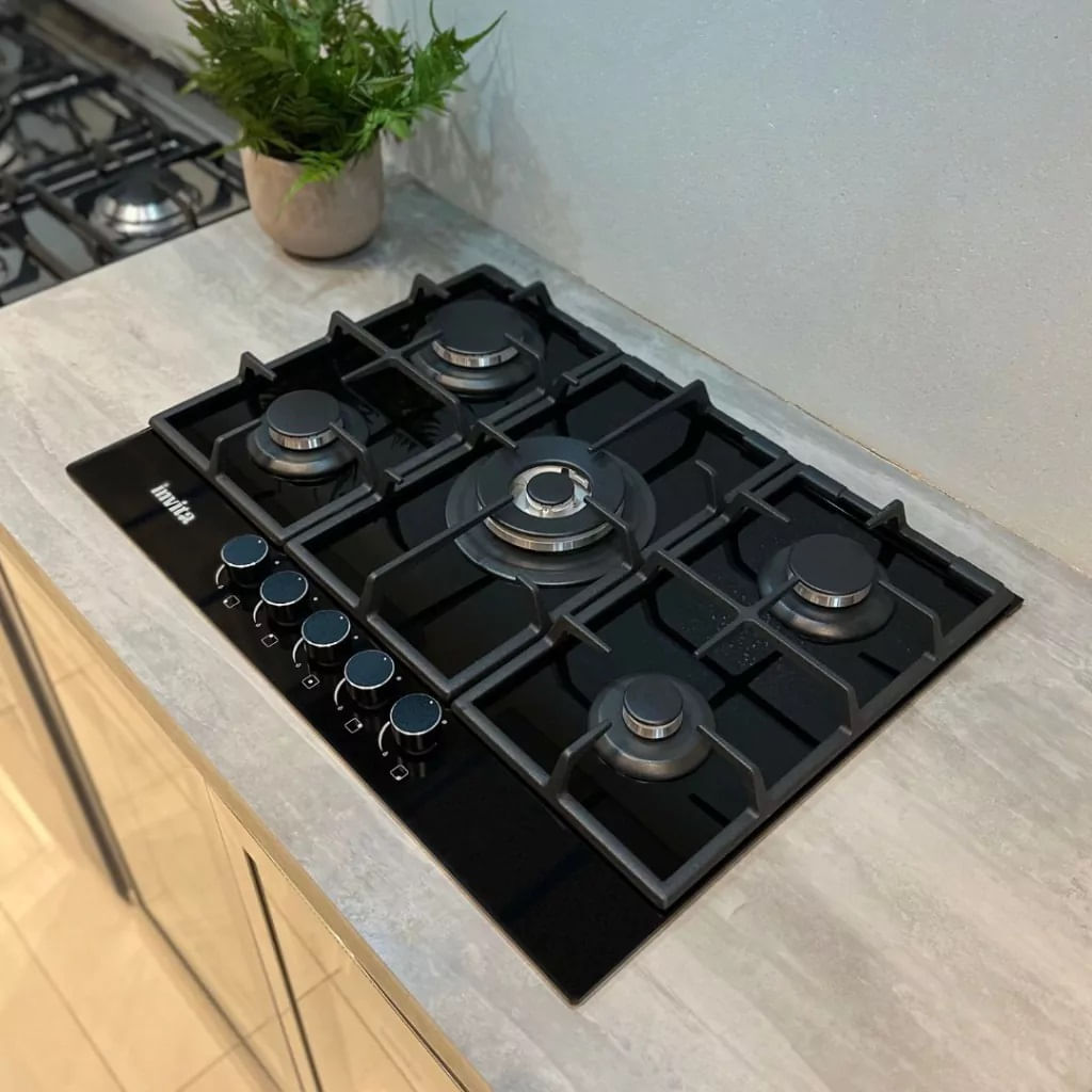 COOKTOP INVITA A GÁS BLACK 70 CM BIVOLT I-CKG-5Q-70-BL-3TNA