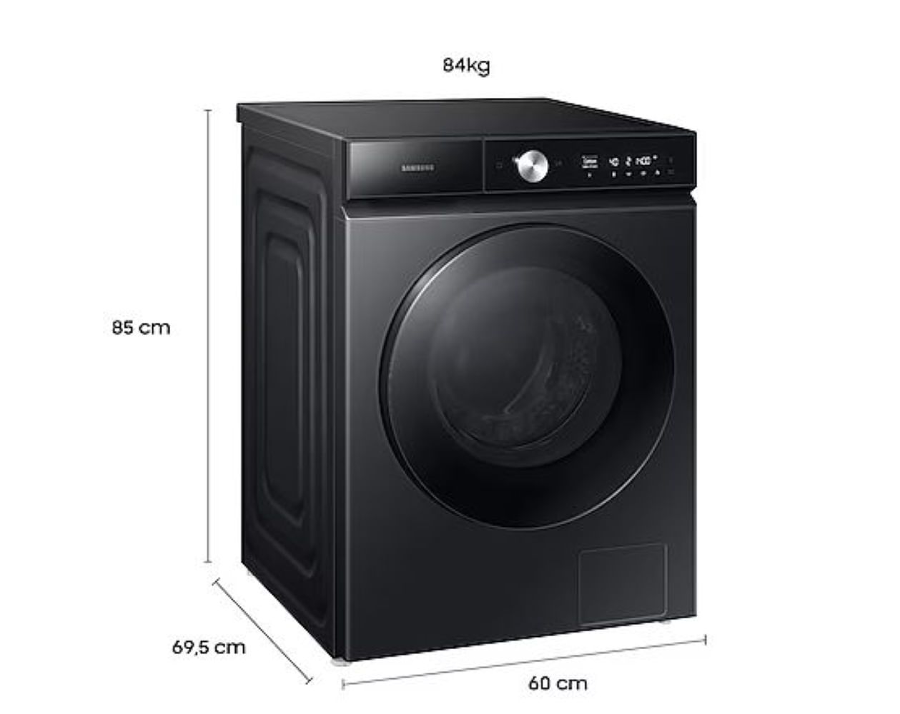 LAVA E SECA SAMSUNG BESPOKE WD14 BLACK 14KG 127V WD14BB944DGBAZ