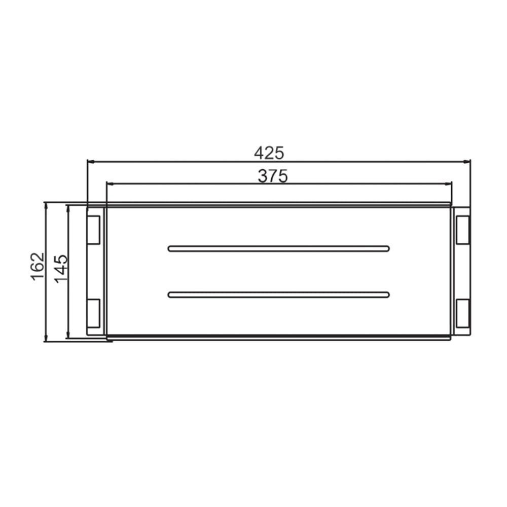 BANDEJA PROFUNDA DEBACCO 42CM RETANGULAR EM AÇO INOX ROSE GOLD 20.04.00210